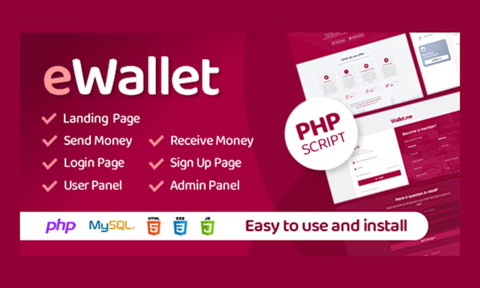 Develop ewallet website for you by Muhammadrawjani | Fiverr