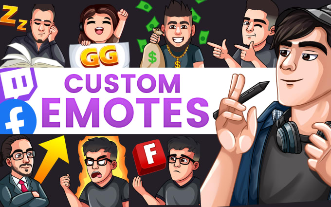 Create custom twitch emotes personalized by Rogabriel3 | Fiverr Create custom twitch emotes personalized by Rogabriel3 | Fiverr