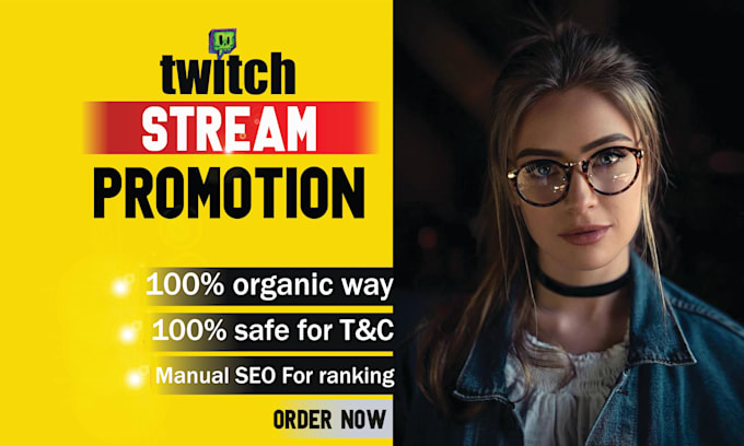 Do organically help grow your twitch live stream by Melany_48 | Fiverr