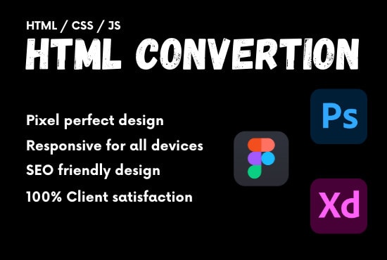 Convert your figma, xd or psd to a responsive html template by ...