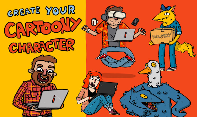 Design custom cartoon and mascot character by Artikisme | Fiverr