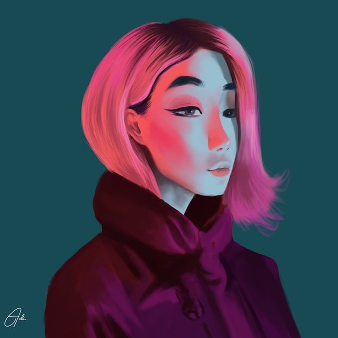 Do stylized portrait paintings by Adi_bhat | Fiverr