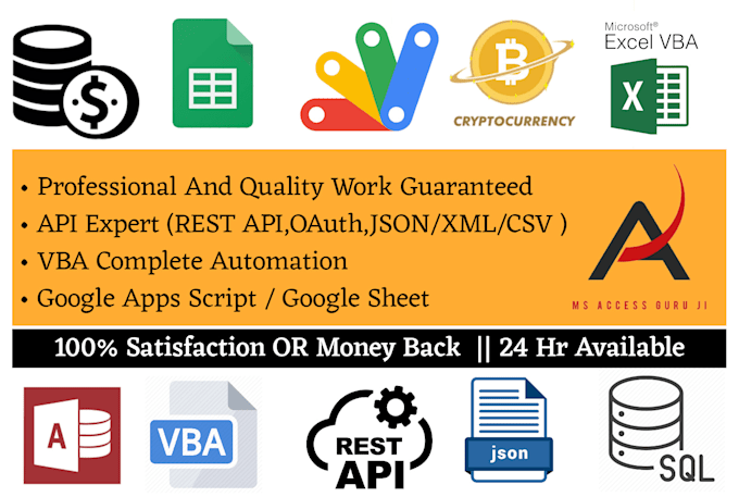 Automate excel formulas, macros, vba, udf, api integration by Msacces ...