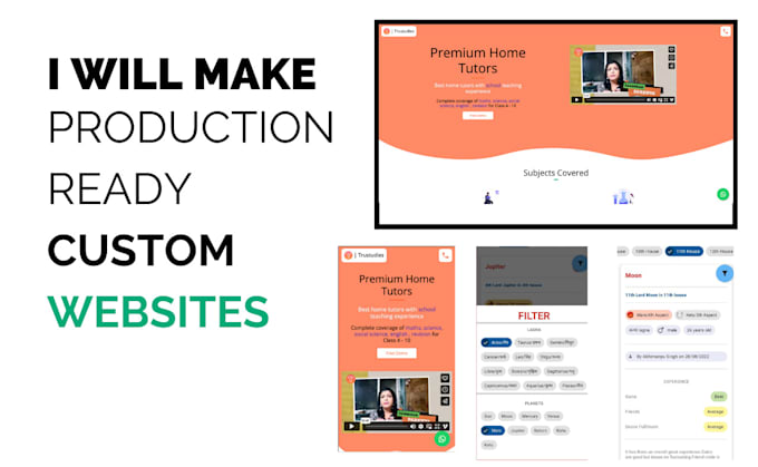 Make custom websites like never before by Harshv12 | Fiverr