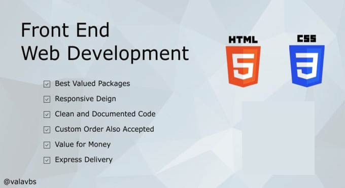 Be your expert front end ,html,css and bootstrap by Nayabsuman | Fiverr