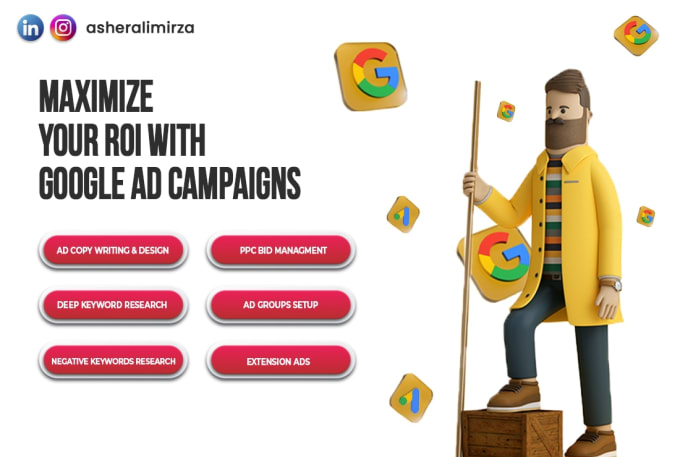 Set up, optimize, and manage google ad campaigns by Ashermirza95 | Fiverr Set up, optimize, and manage google ad campaigns by Ashermirza95 | Fiverr