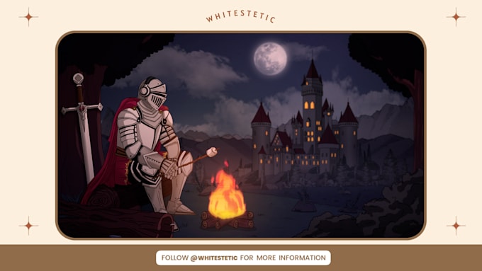 Create looping animation for your stream by Whitestetic | Fiverr