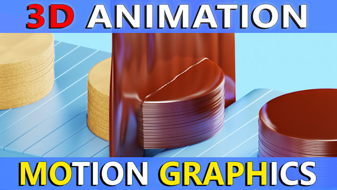 Create a 3d motion graphics animation by Thibaut_leroy | Fiverr