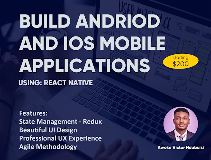 Build mobile apps in react native by Victor_awoke | Fiverr