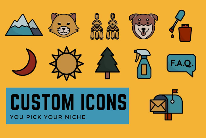 Create custom icons for you by Caitlynjohnson | Fiverr