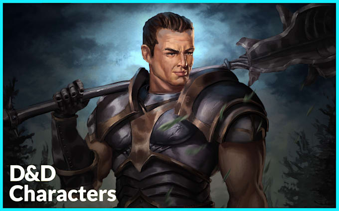 Paint dnd characters dnd illustrations by Klutsen | Fiverr