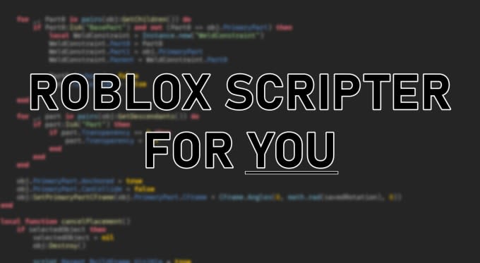 Script almost anything for you on roblox by Waterfrontdev | Fiverr
