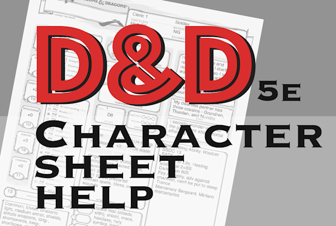 Help you create a dnd character by Jannikfuhler | Fiverr