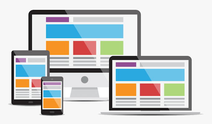 Create responsive websites using html css javascript react by ...