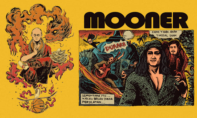 Draw a unique vintage comic illustration style by Doomesia | Fiverr