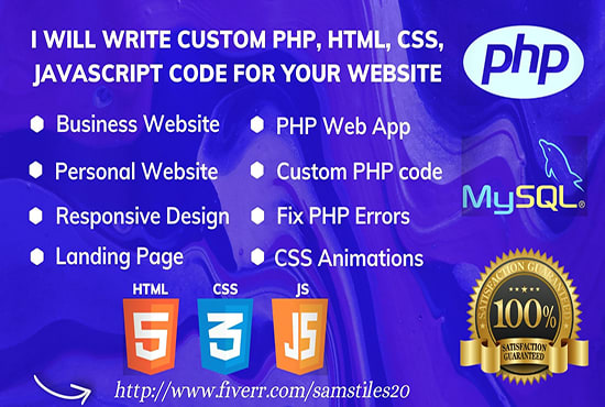 Write Custom Php Script Php Mysql Html Css Javascript For You By Samstiles20 Fiverr