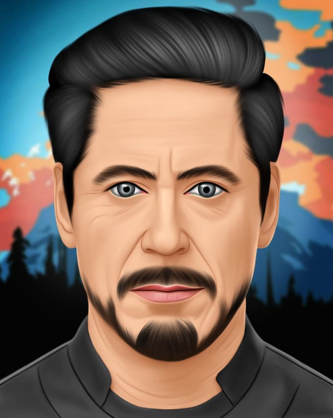 Make digital art, realistic cartoon portrait amazing for you by Faojan ...