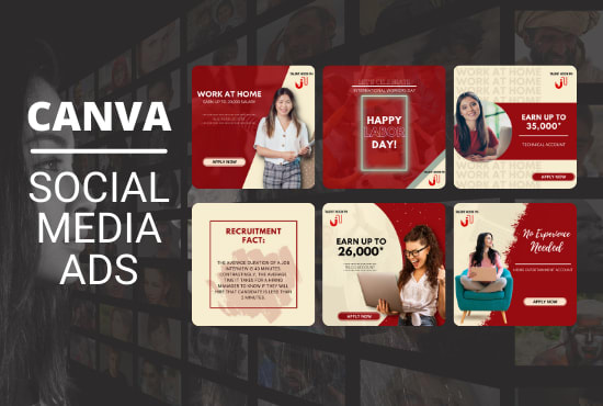 Design social media posts, facebook ads, instagram templates using ...