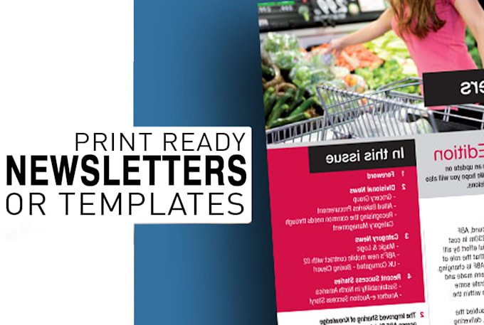 Create a customized newsletter template by Kandy_graphics | Fiverr