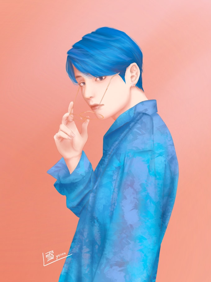 Draw a fan art and character illustration by Yosen_ | Fiverr