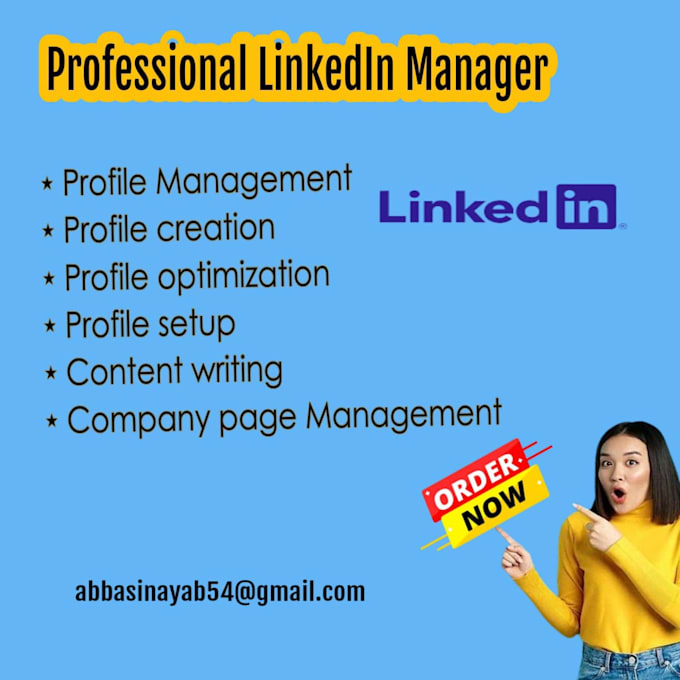 Your linkedin marketing manager and content creator by Nayab_abbasi ...