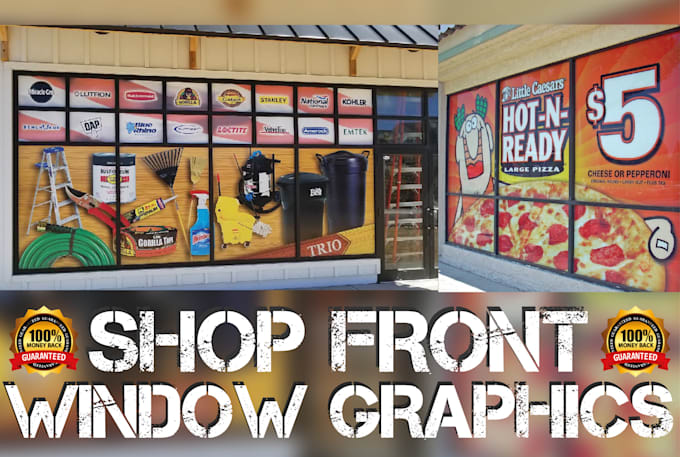 Design stunning and attractive shop front, store front and window ...