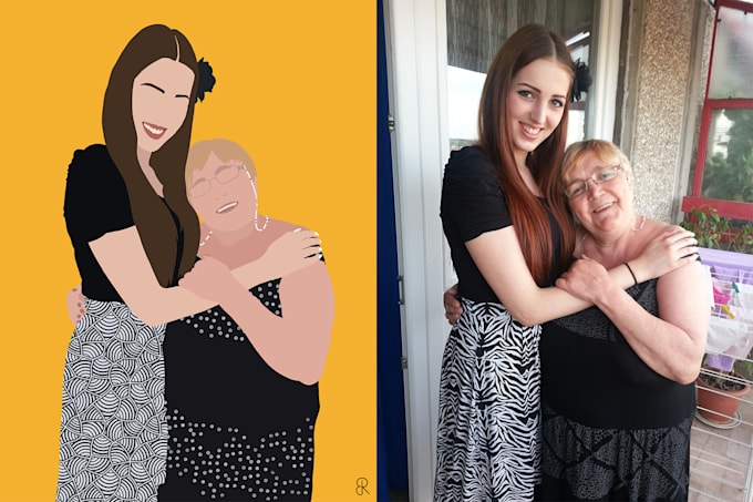 Create minimalist portrait illustration using procreate by Regiii_n_art ...