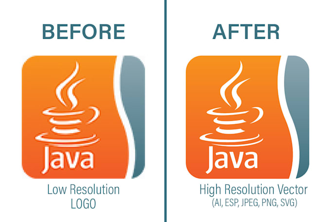 Convert low resolution raster images into high resolution vector files ...
