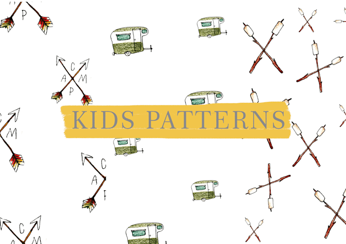 Create cute seamless and placement patterns for kids wear by Sukruthi ...