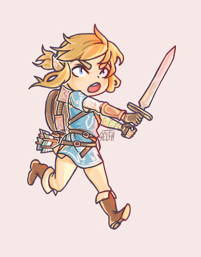 Draw your character into a chibi by Selphy_e | Fiverr