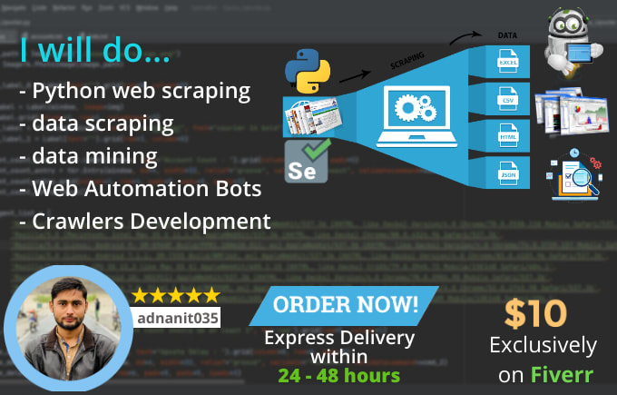 Write web scraper, web crawler, and website scraping scripts using ... Write web scraper, web crawler, and website scraping scripts using ...