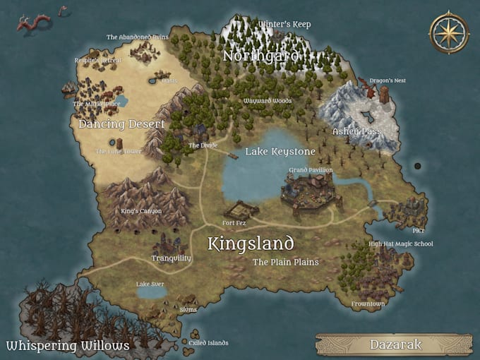 Design your dnd map with inkarnate by Dabilicious | Fiverr