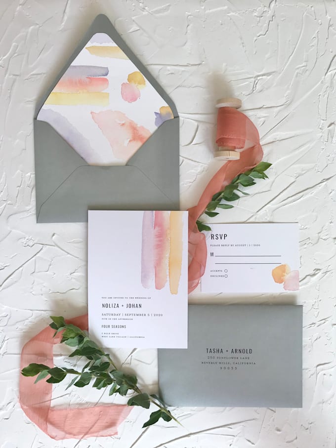 Design beautiful invitations for your special event by Hlawrence1 | Fiverr