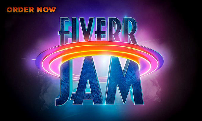 Space jam a new legacy logo style design text lettering by Gunbird | Fiverr