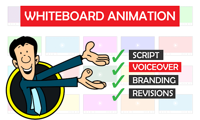 Make an attractive whiteboard explainer video animation by ...