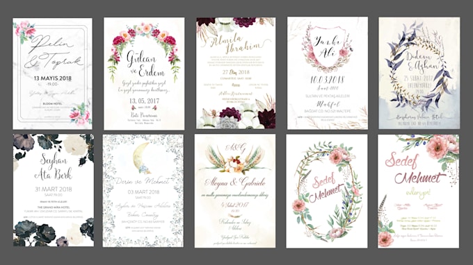 Make the most popular and elegant invitation models for you by ...