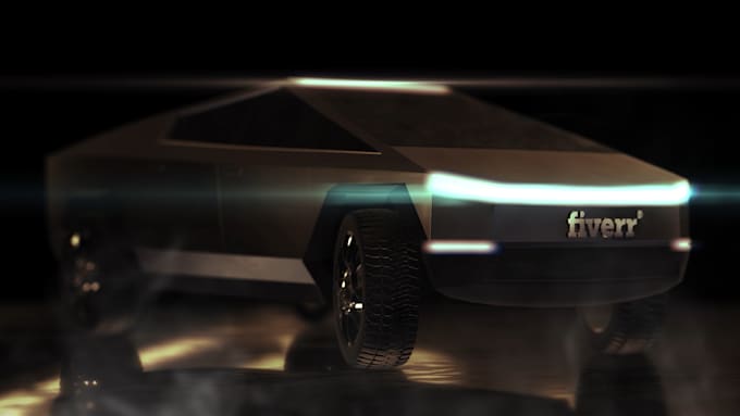 Make cybertruck logo and other amazing car animation by Freshjive | Fiverr
