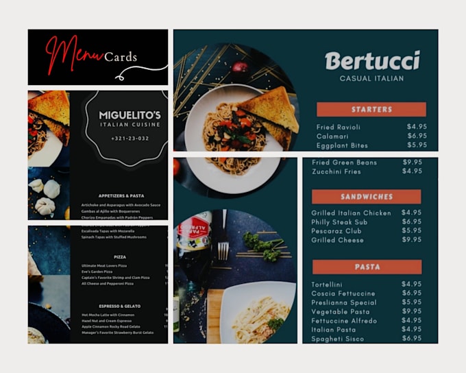 Design menus for restaurants , bars, spa and beauty by Dollysaini | Fiverr