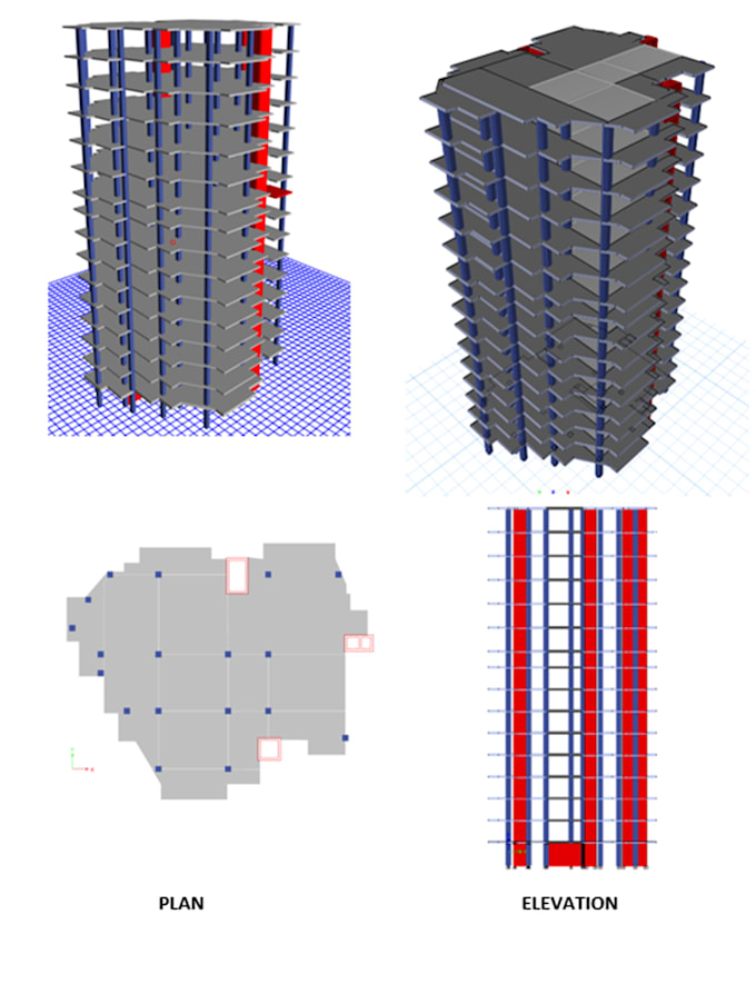 Do structural analysis, design in sap2000, etabs, staad pro by Stengg_talha | Fiverr