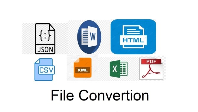 Convert Pdf Word Excel Xml Json Csv Sql To Or From By Resumeguru1 Fiverr