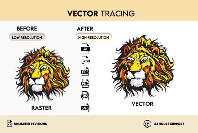 Do vector tracing, line art, redraw your logo, image, sketch by ...