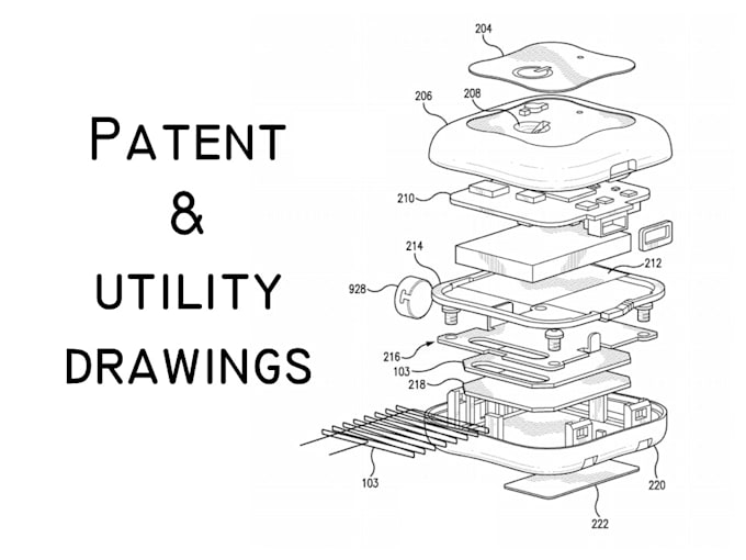 Develop high quality patent and utility drawings by Uka_design | Fiverr