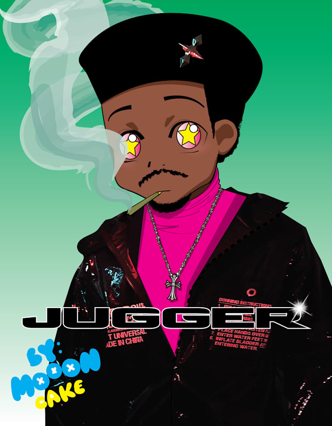 Illustrate and design an anime or cartoon album cover by Nana_te | Fiverr