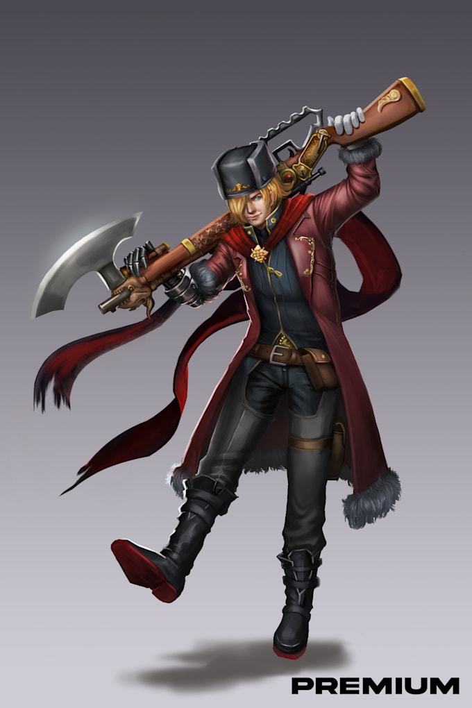 Draw high quality character concept art by Marcellmirzada | Fiverr