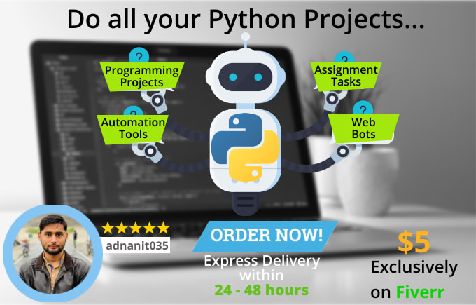 Do your python coding and python programming tasks by Adnanit035 | Fiverr