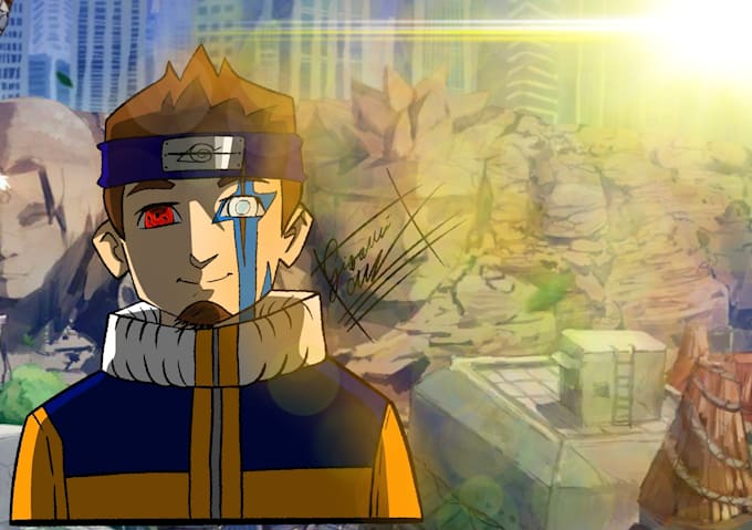 Portraits in naruto style by Giovanni_artist | Fiverr