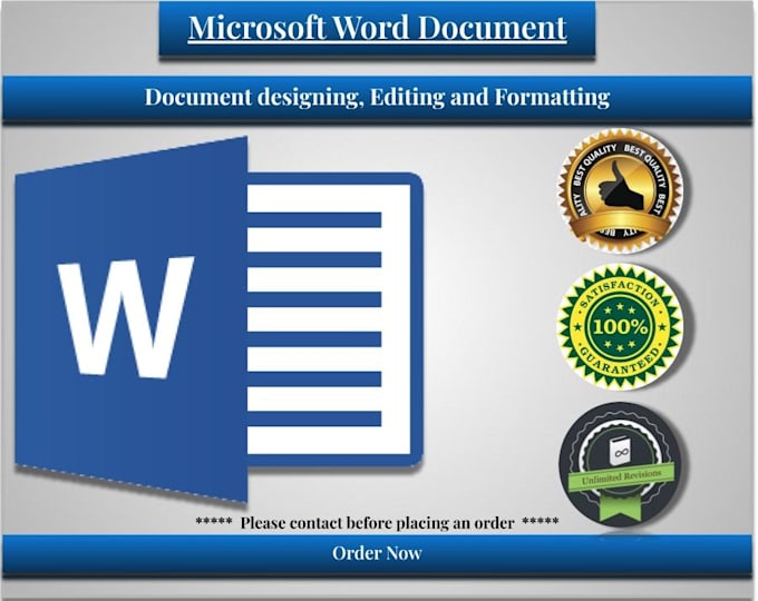 Smartly modify, format, design your ms word document by Yadavdivya | Fiverr