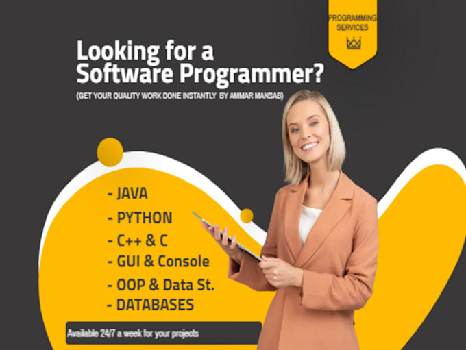 Do java programming projects and tasks by Ammar_mansab | Fiverr