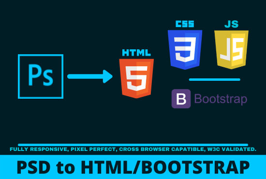 Convert your psd,figma,xd and images to html,bootstrap by Sameeralimbd7 ...