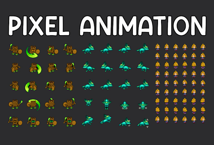 Animate pixel art for your game by Karenfagu | Fiverr
